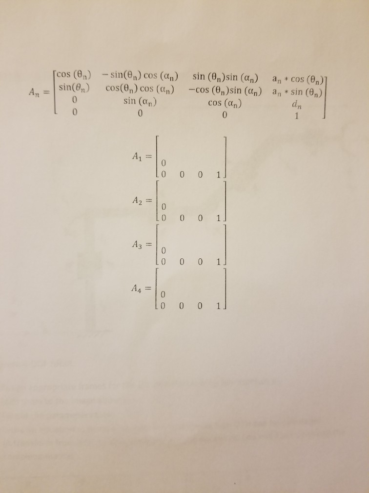 Solved For the given 4-DOF robot: . Assign appropriate | Chegg.com
