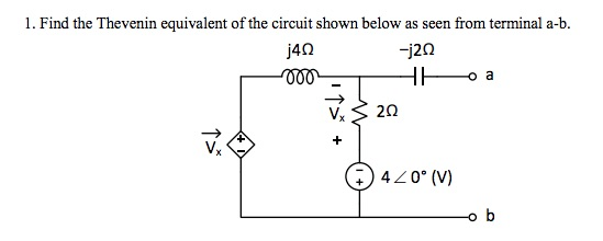 Solved Find the Thevenin equivalent of the circuit shown | Chegg.com