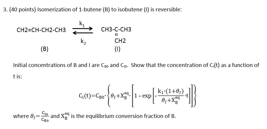 Solved Show How the Concentration of (I): CI changes with | Chegg.com