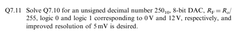 Solved Q7.10 The unsigned decimal number 201o is input to a | Chegg.com