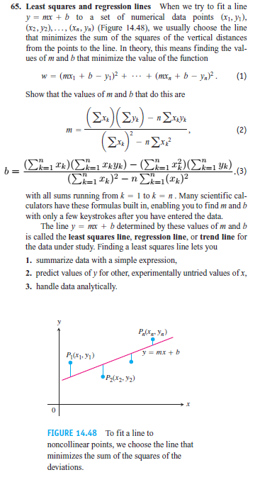 Least Squares And Regression Lines When We Try To Fit