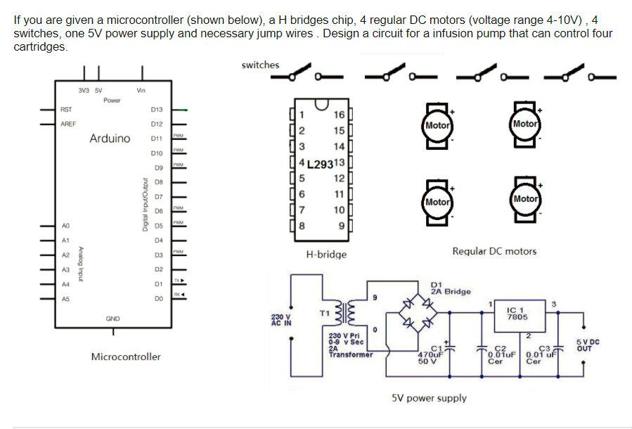 Solved If you are given a microcontroller (shown below), a H | Chegg.com
