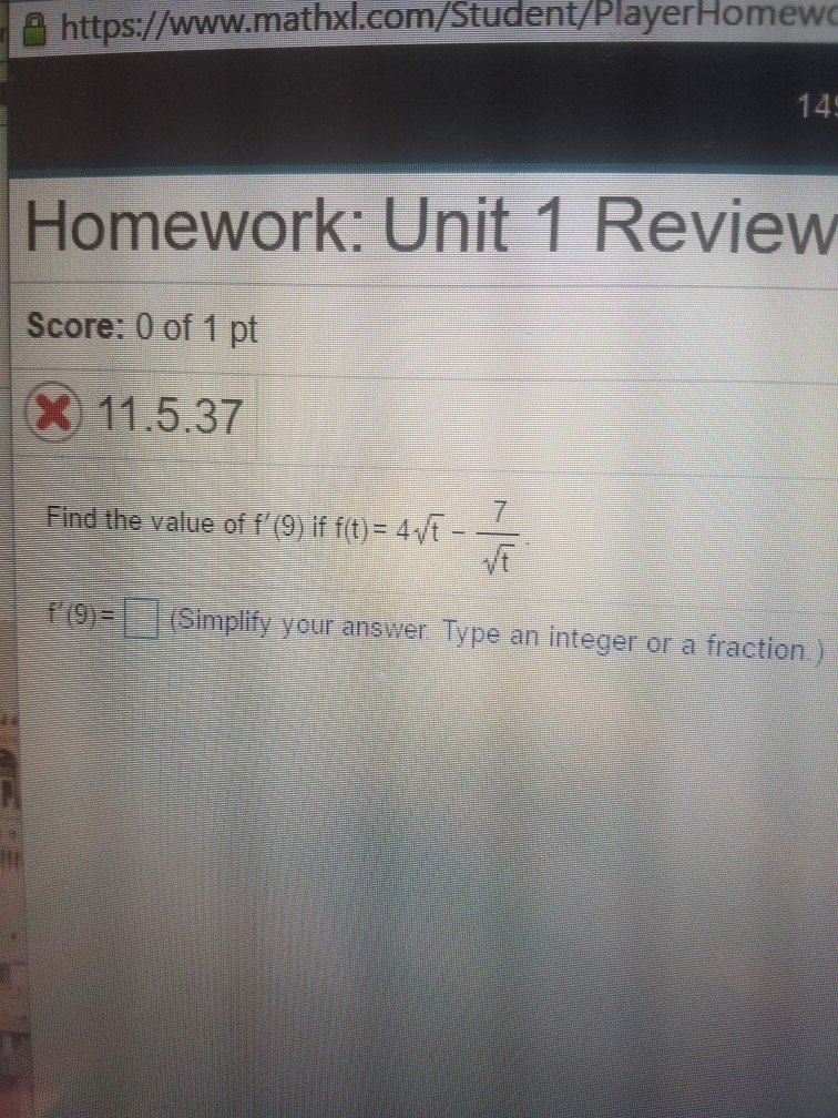 Solved https://www.mathxl.com/Student/playerHomewo Homework: | Chegg.com