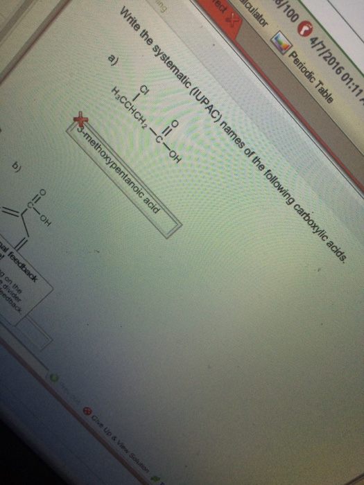 Solved Write the systematic (IUPAC) names of the following | Chegg.com