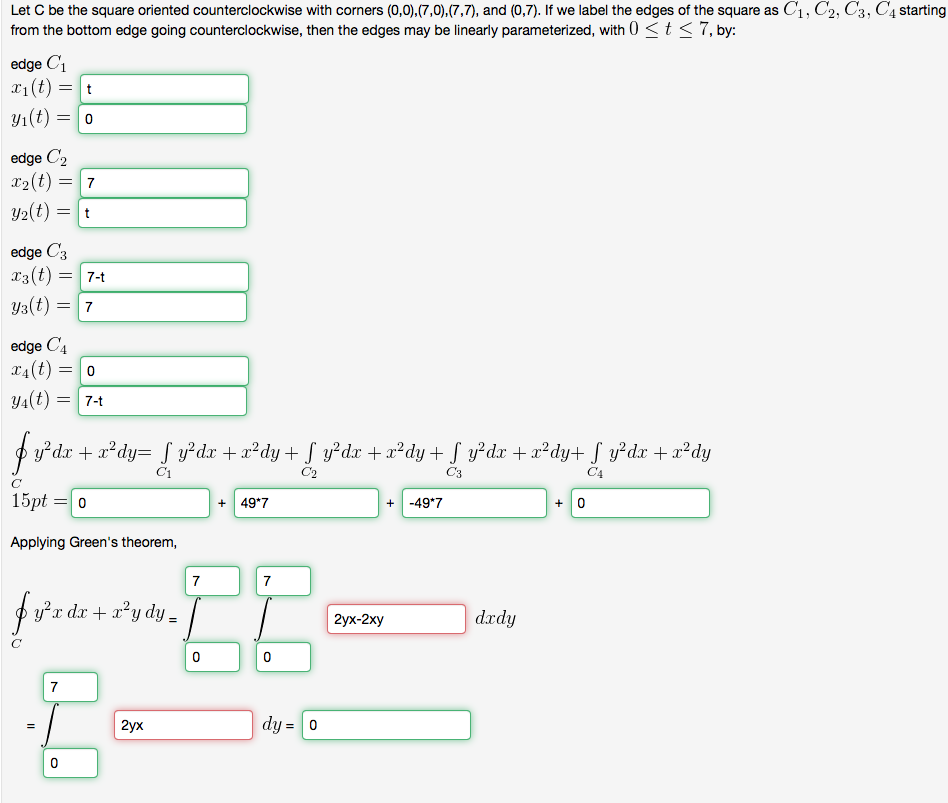 Solved Let C be the square oriented counterclockwise with | Chegg.com