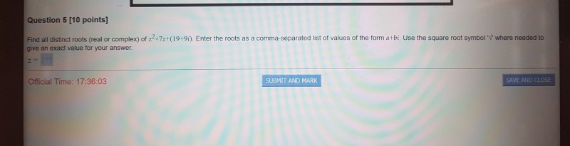 Solved Question 5 [10 points] Find all distinct roots real | Chegg.com