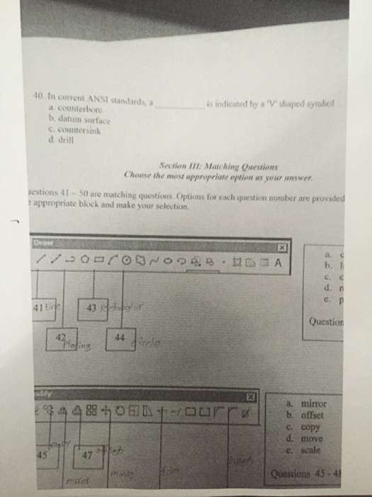 Solved I need answer in this Drafting question | Chegg.com