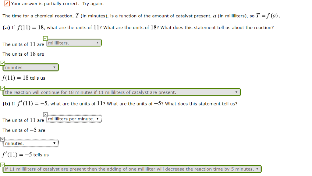 Solved Your answer is partially correct. Try again The time | Chegg.com