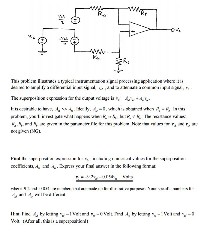 Solved Ix = 18.2 uA Vy = 4 V Ra = 42 kOhms Rb | Chegg.com