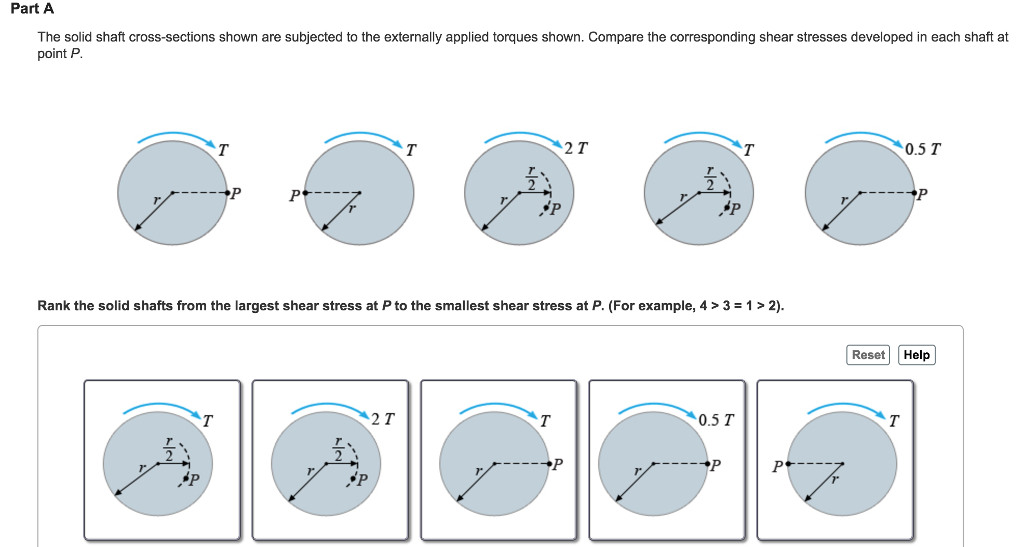 Part A The solid shaft cross-sections shown are | Chegg.com