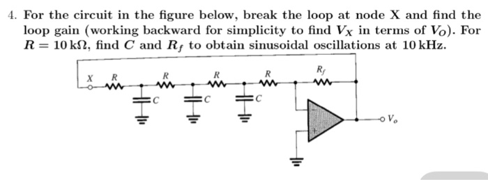 Solved For the circuit in the figure below, break the loop | Chegg.com