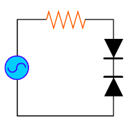 Solved Two diodes and a resistor are placed in a single loop | Chegg.com