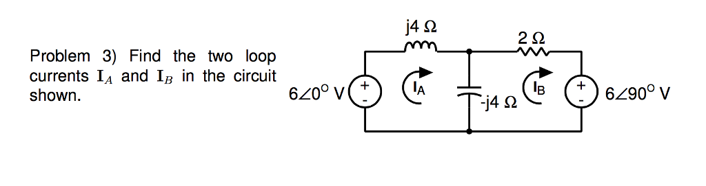 Solved Find the two loop currents I_A and I_B in the circuit | Chegg.com