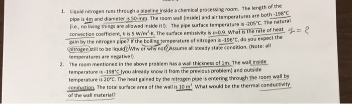 Solved heat transfer Do only question 2 | Chegg.com