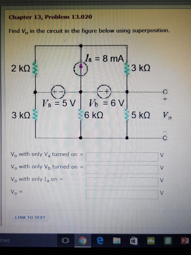 Solved Chapter 13, Problem 13.020 Find Vo in the circuit in | Chegg.com