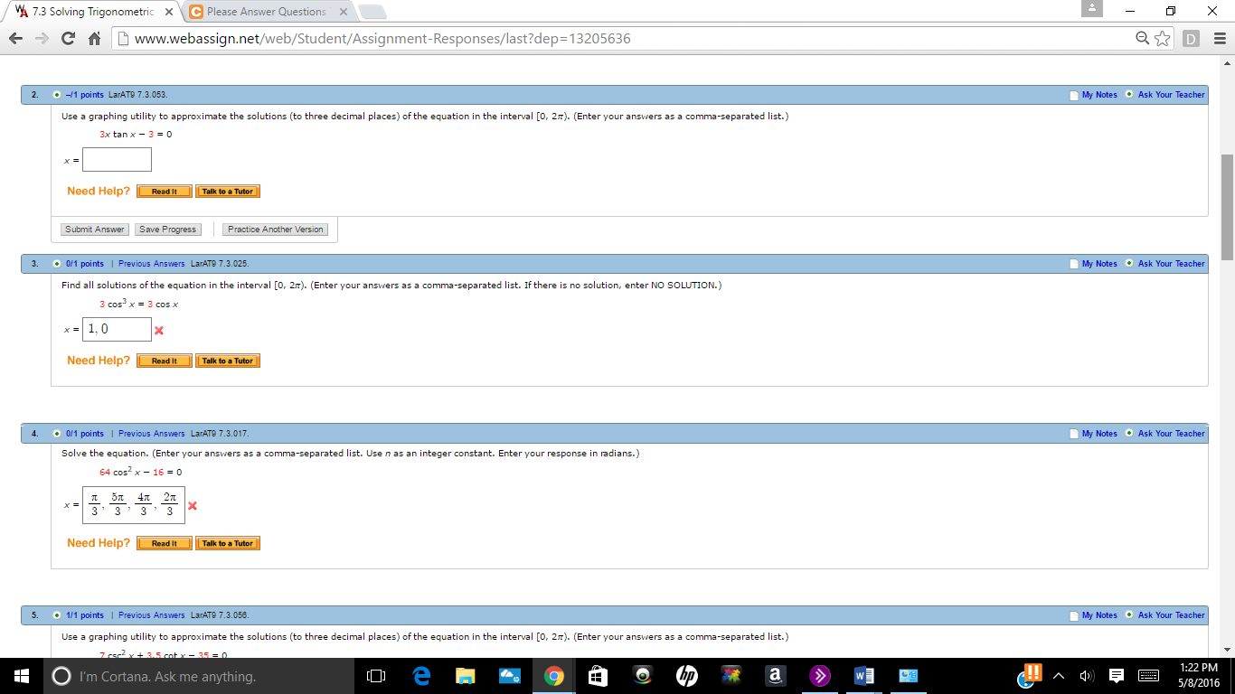Solved Use a graphing utility to approximate the solutions | Chegg.com