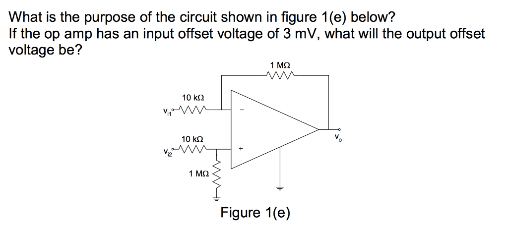 Solved What is the purpose of the circuit shown in figure | Chegg.com