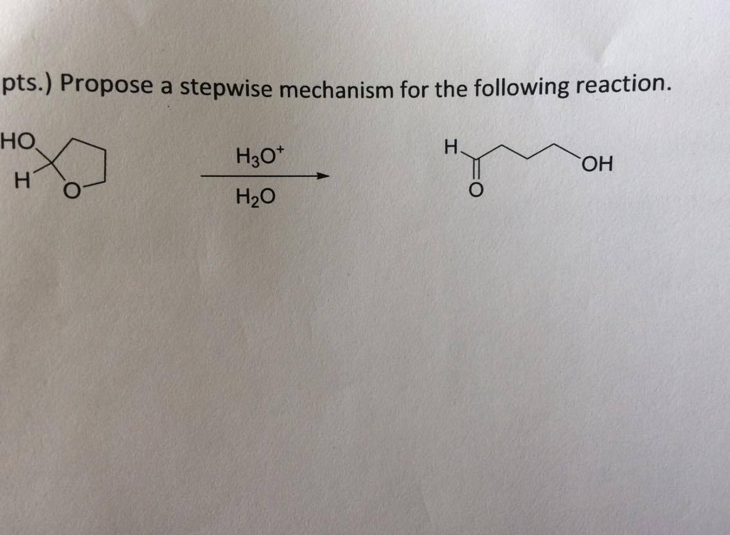 Solved Propose a stepwise mechanism for the following | Chegg.com