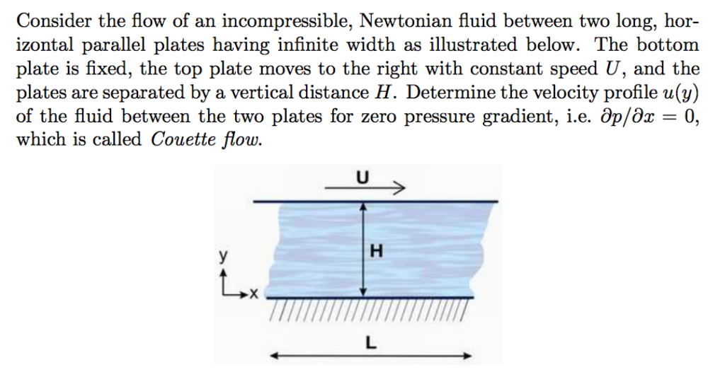 Solved Consider the flow of an incompressible, Newtonian | Chegg.com
