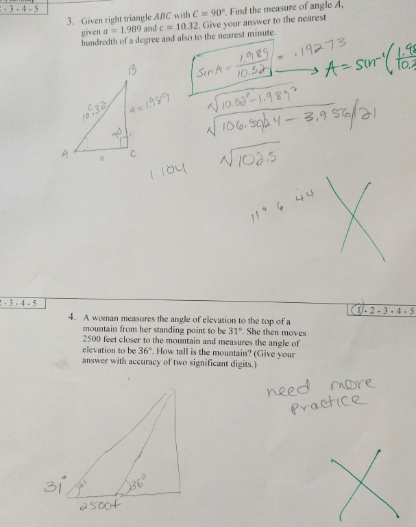 Solved Given right triangle ABC with C = 90°. Find the | Chegg.com
