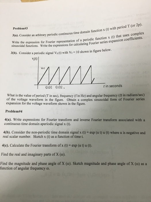 Solved Consider an arbitary periodic continuous time domain | Chegg.com