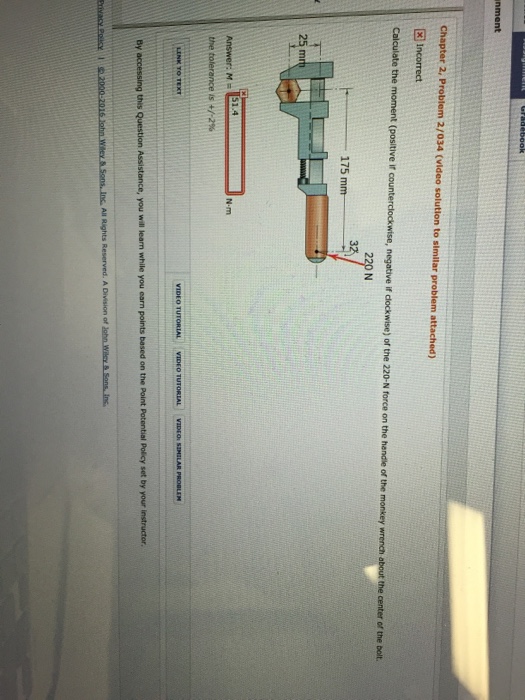 Solved Calculate the moment (positive if counterclockwise, | Chegg.com