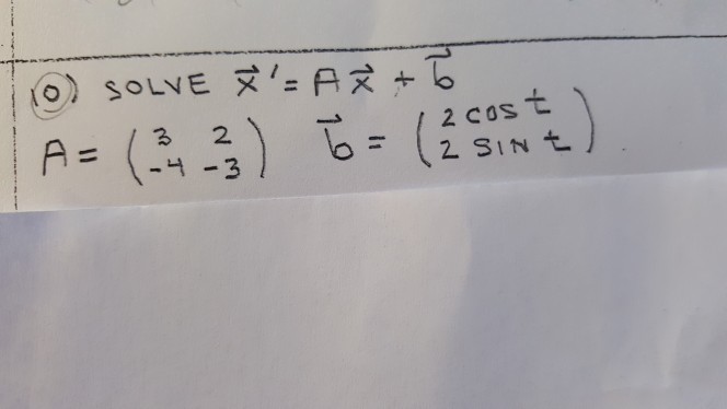 Solved this is linear algebra & differential equation part | Chegg.com