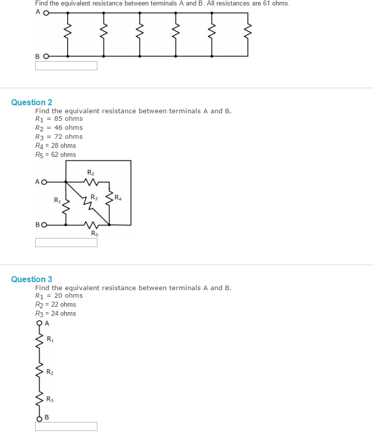 Solved Find the equivalent resistance between terminals A | Chegg.com