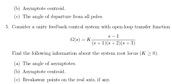 Solved 4 Consider A Unity Feedback Control System With