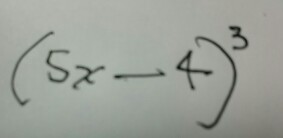 Solved (5x - 4)^3 | Chegg.com