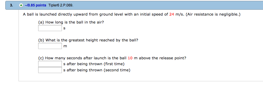 Solved A ball is launched directly upward from ground level | Chegg.com