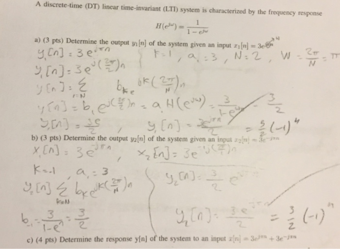 A discrete-time (DT) linear time-invariant (LTI) | Chegg.com