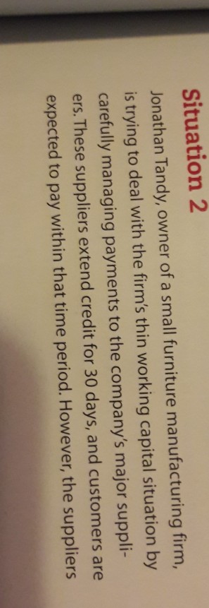 Solved Situation 2 Jonathan Tandy, owner of a small | Chegg.com