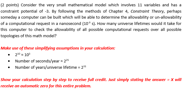 Solved Consider the very small mathematical model which | Chegg.com