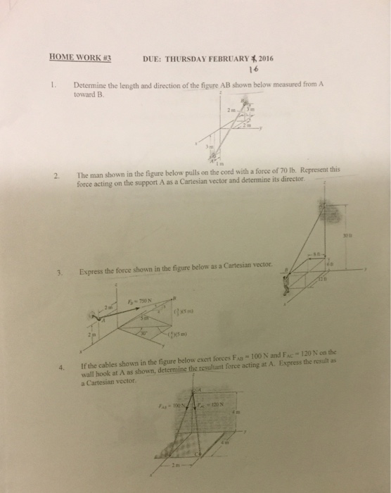 Solved Determine the length and direction of the figure AB | Chegg.com