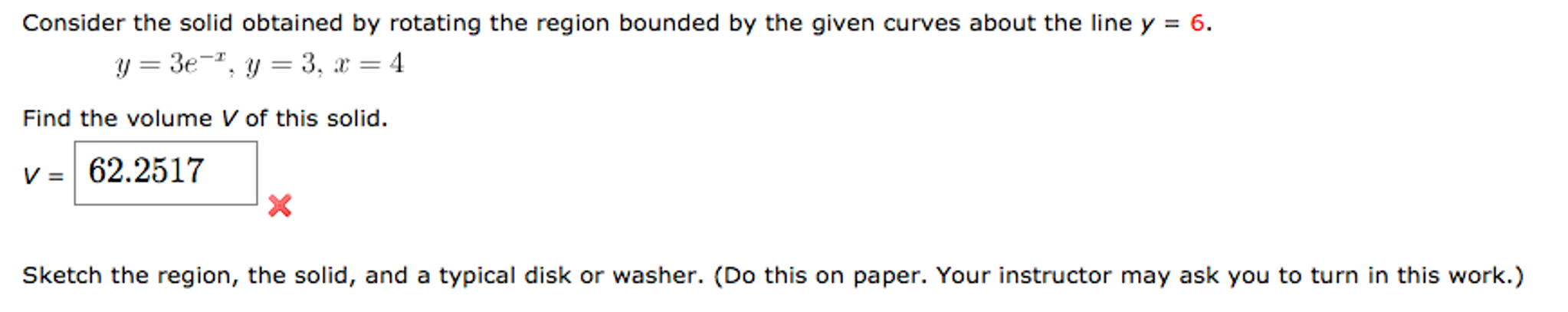 Solved Consider the solid obtained by rotating the region | Chegg.com