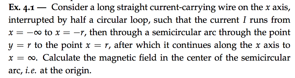 Solved interrupted by half a circular loop, such that the | Chegg.com