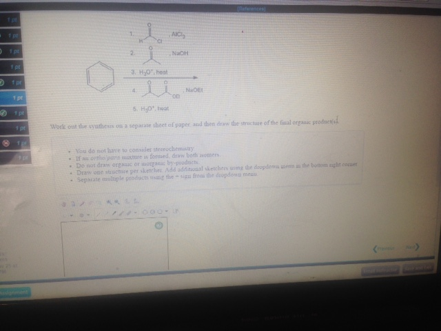 Solved Work out the synthesis on a separate sheet of paper | Chegg.com