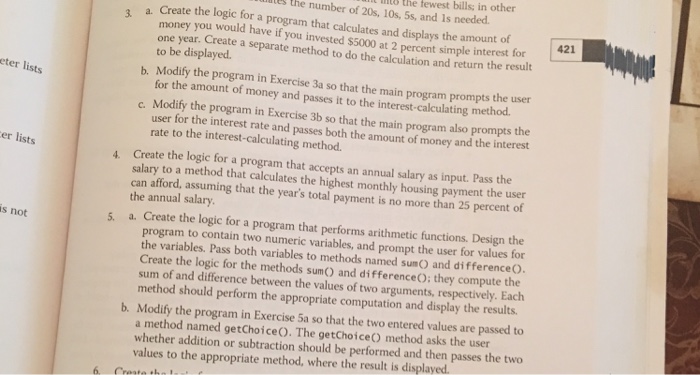Solved Create The Logic For A Program That Calculates And 1398