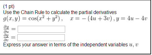 Solved Use the Chain Rule to calculate the partial | Chegg.com