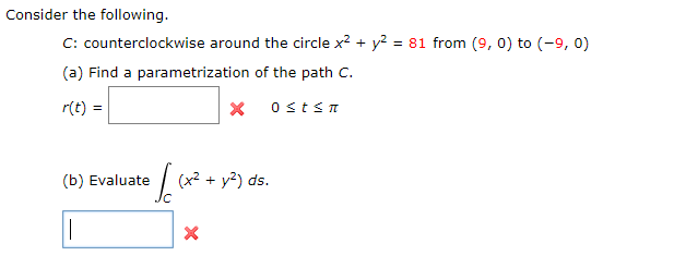 Solved Consider the following C: counterclockwise around the | Chegg.com