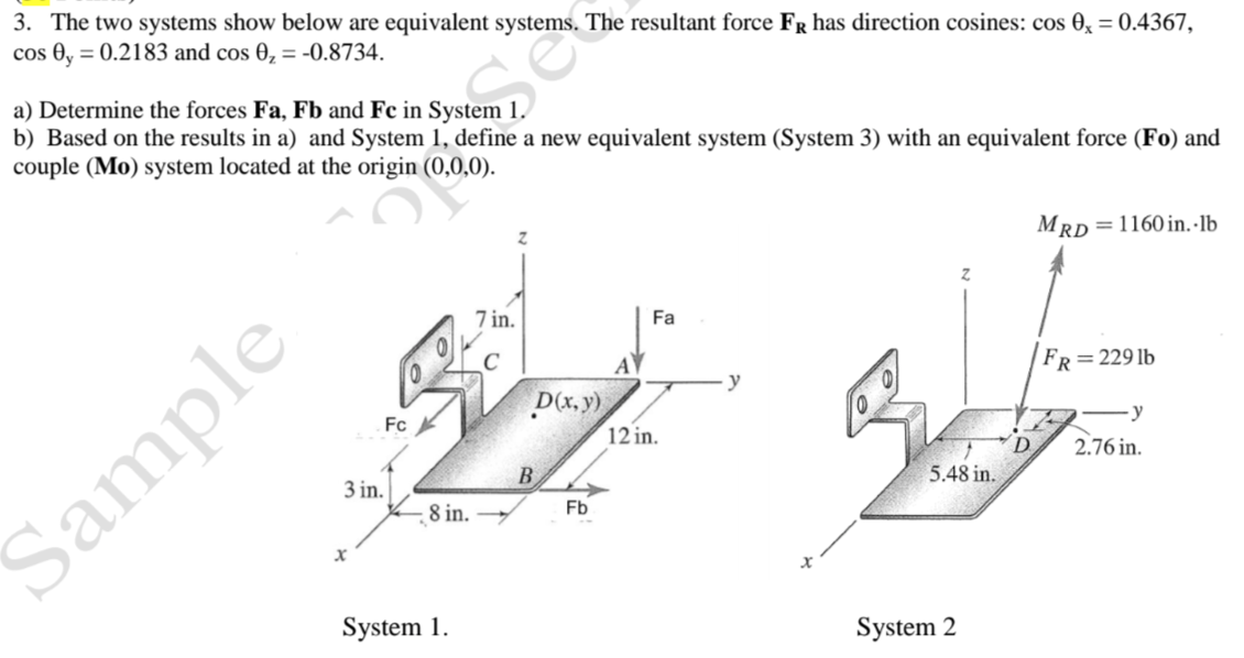 The two systems show below are equivalent systems. | Chegg.com