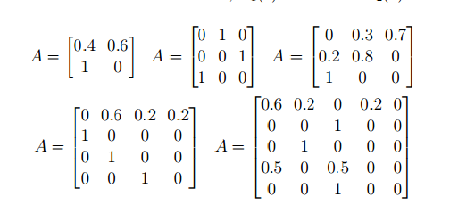 Problem 4. Find whether the following Markov chains | Chegg.com