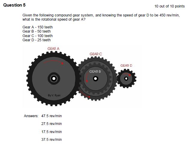 Solved Question5 10 out of 10 points Given the following | Chegg.com