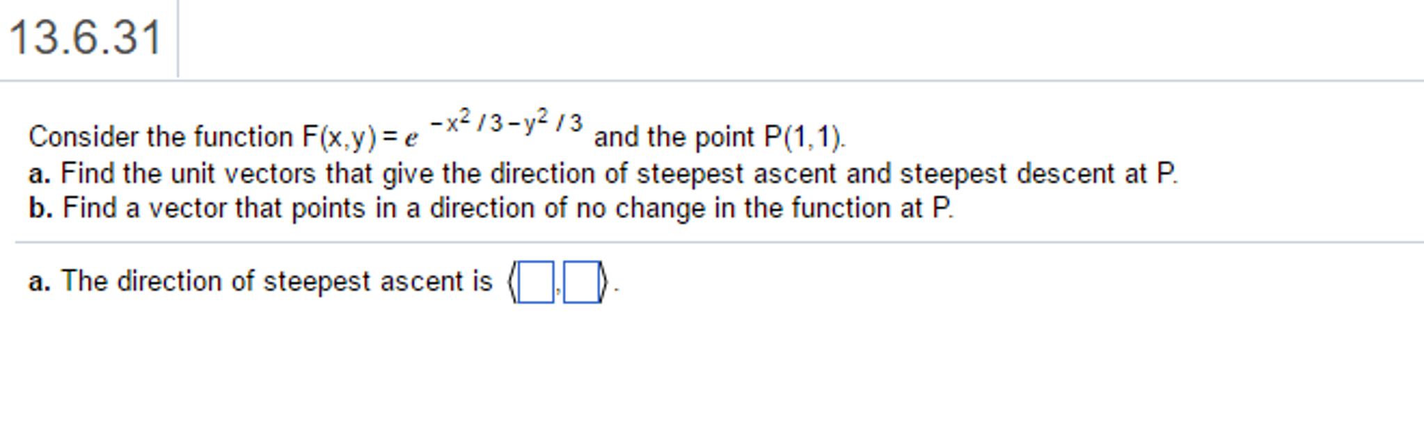 Solved Consider the function F(x, .y)= e^-x^2/3-y^2/3 and | Chegg.com