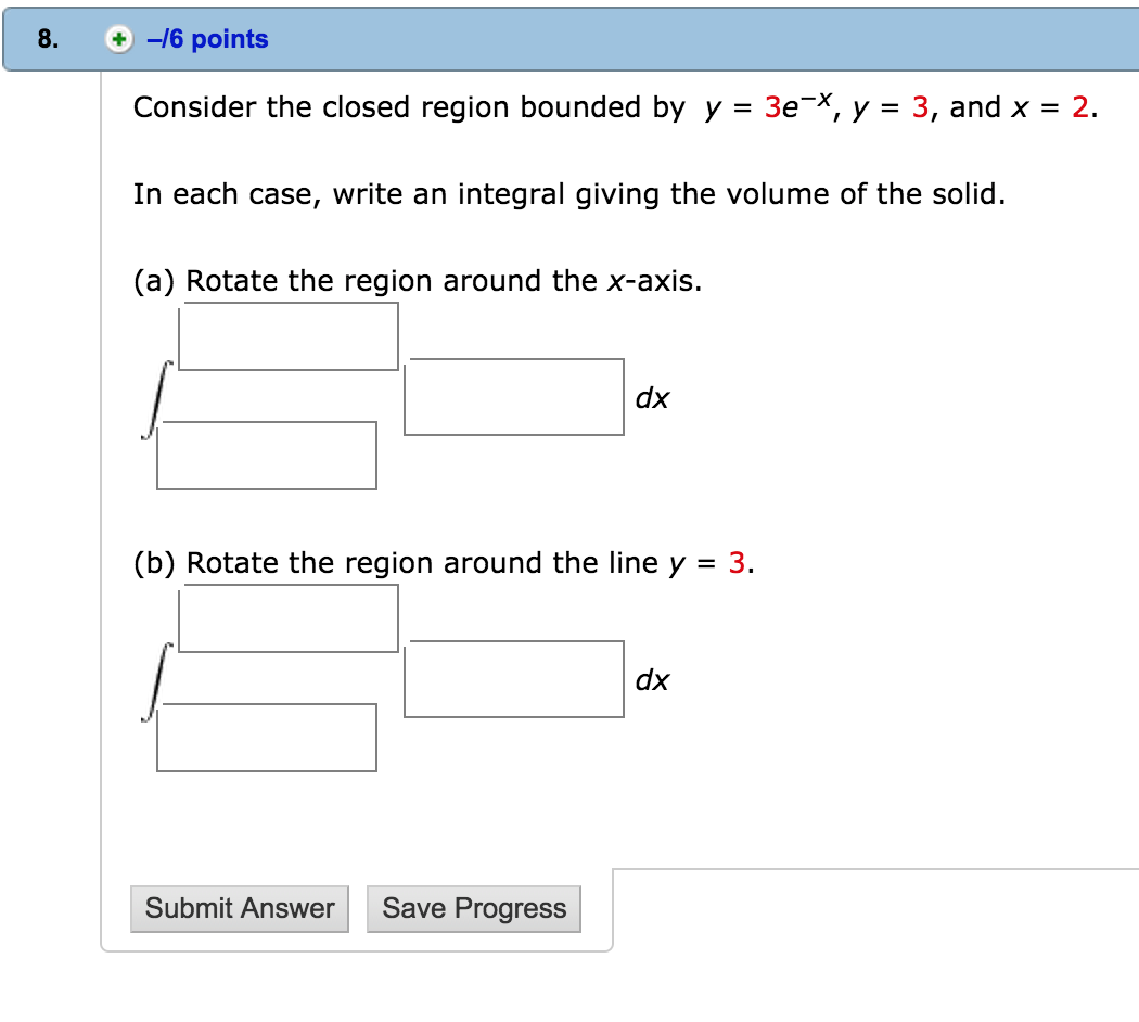 Solved Consider The Closed Region Bounded By Y 3e x Y Chegg solved-consider-the-closed-region-bounded-by-y-3e-x-y-chegg