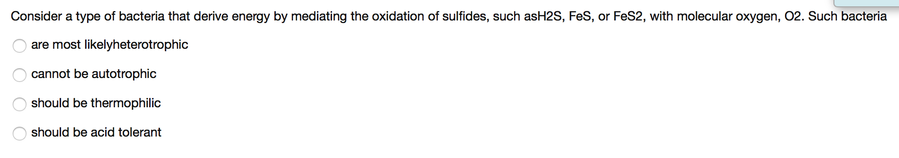 Solved Consider a type of bacteria that derive energy by | Chegg.com