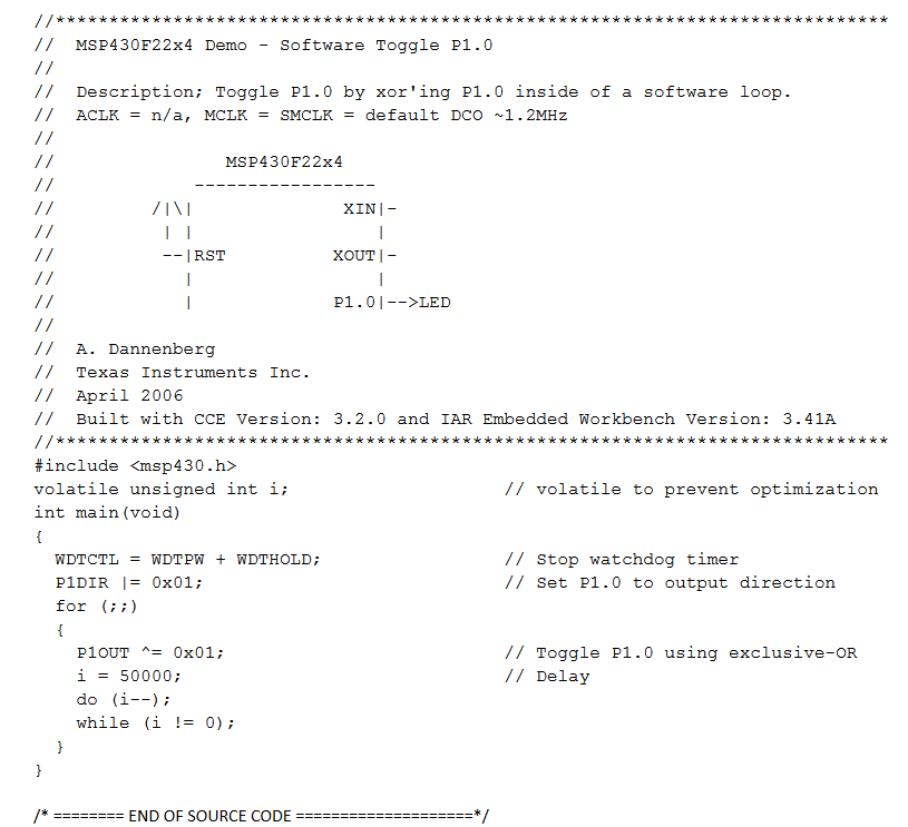 Solved Using An Msp430 Modify The Source Code Provided 