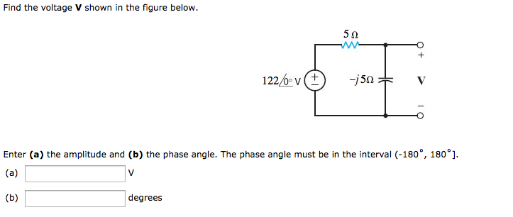 Solved: Find The Voltage V Shown In The Figure Below. Ente... | Chegg.com