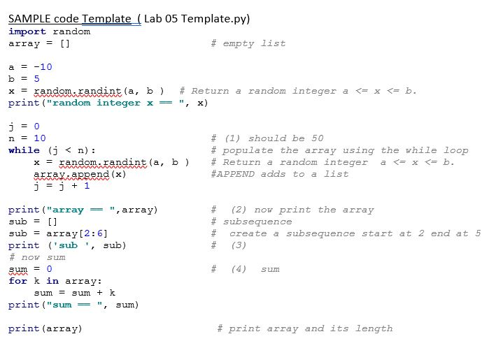 Solved (+35) Provide a python program which will inclusive | Chegg.com
